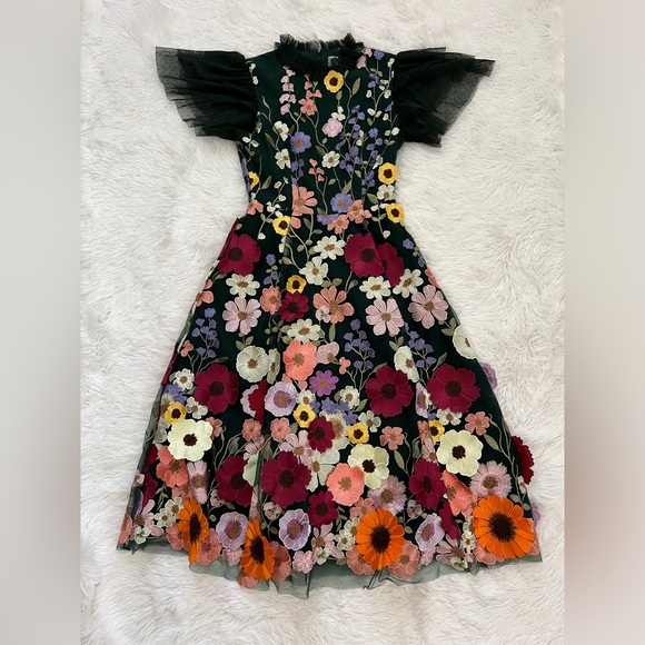 JessaKae | Dresses | Stunning 3d Floral Midi Dress By Jessa Kae | Poshmark